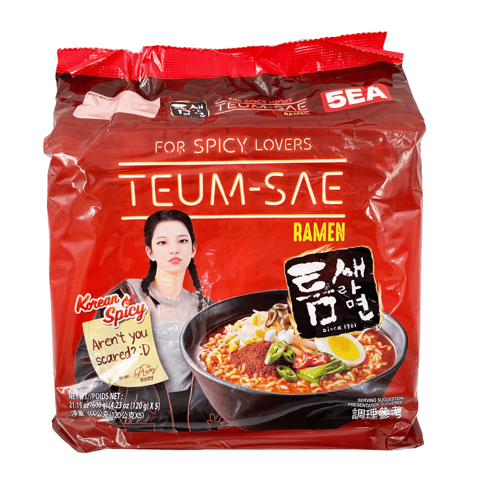 Teum Sae Ramen 4.23oz(120g) 5 Packs - H Mart
