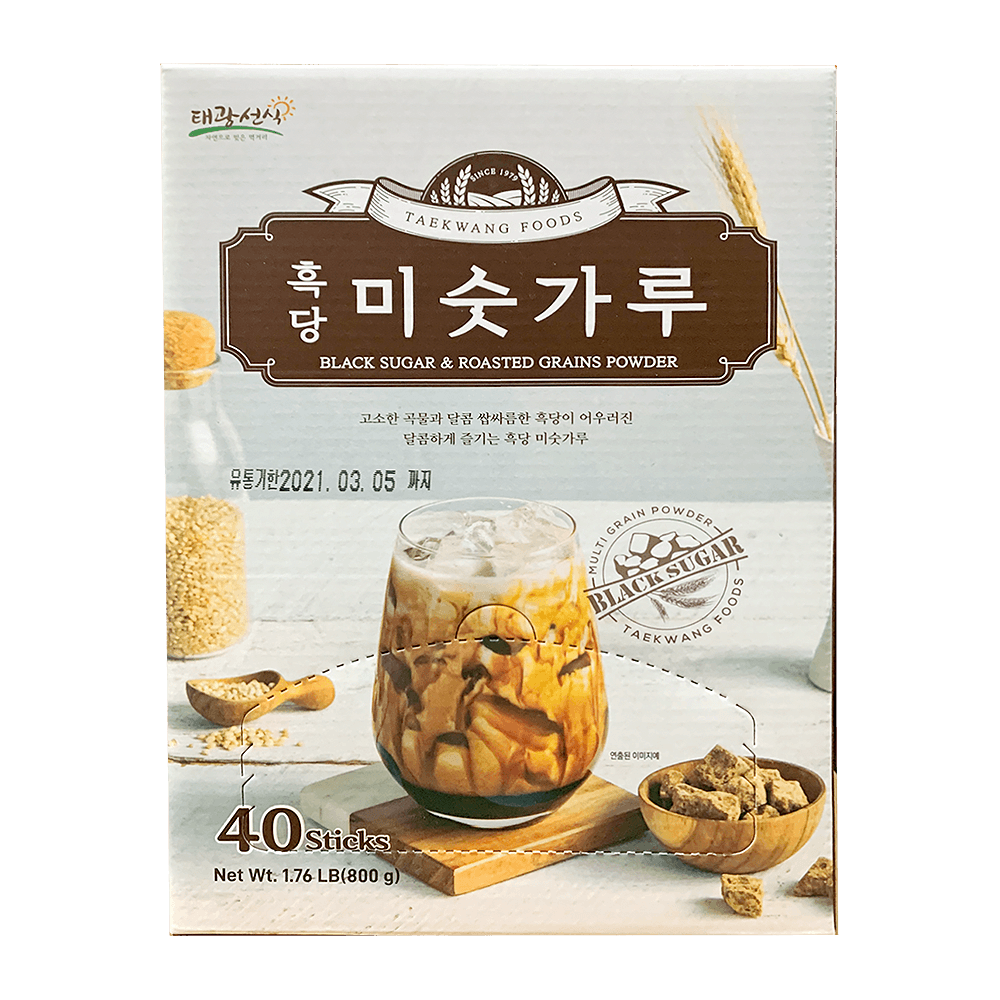 Roasted Grains Powder with Black Sugar 40 Ea 1.76lb(800g) - H Mart