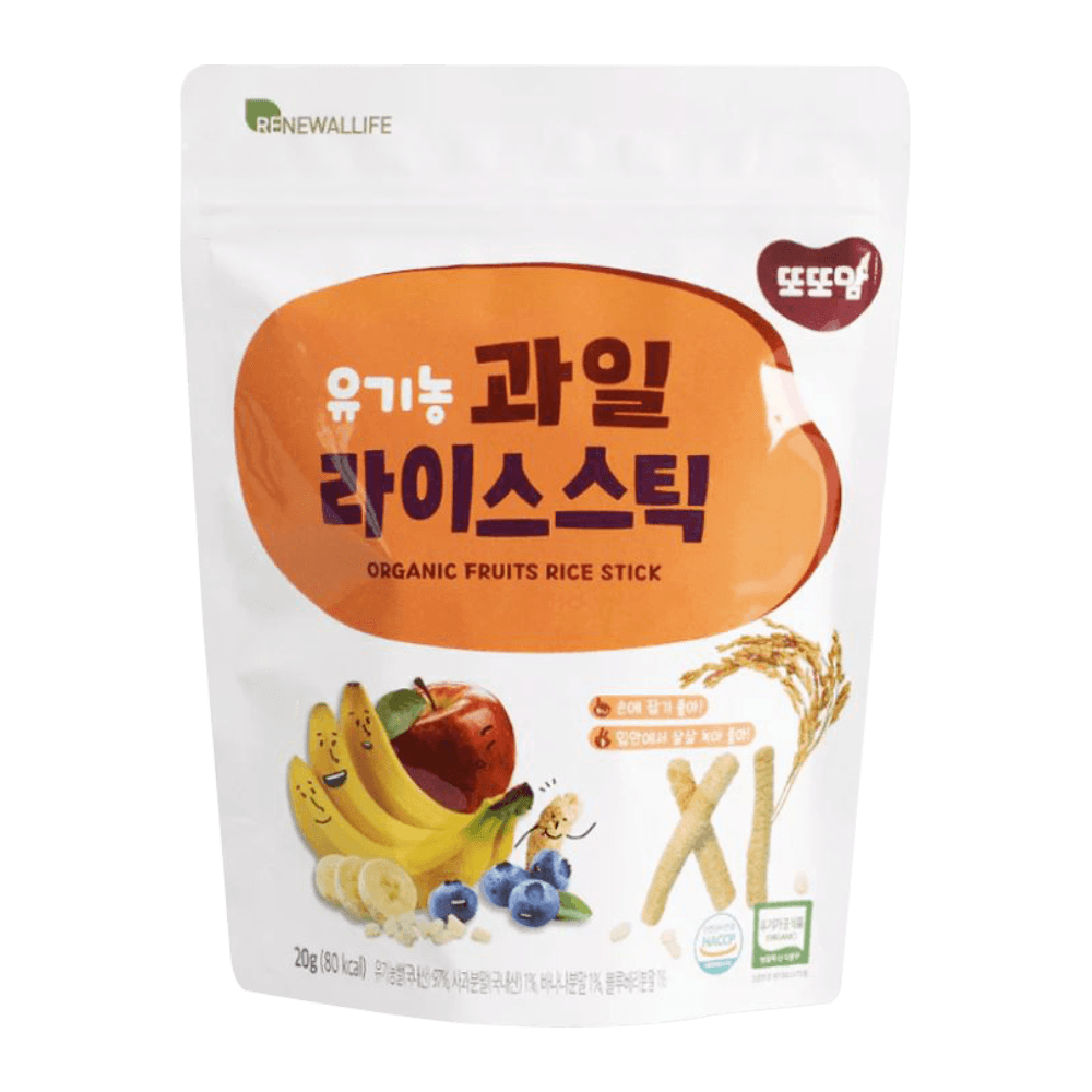 Organic Rice Stick Fruits 0.7oz(20g) - H Mart