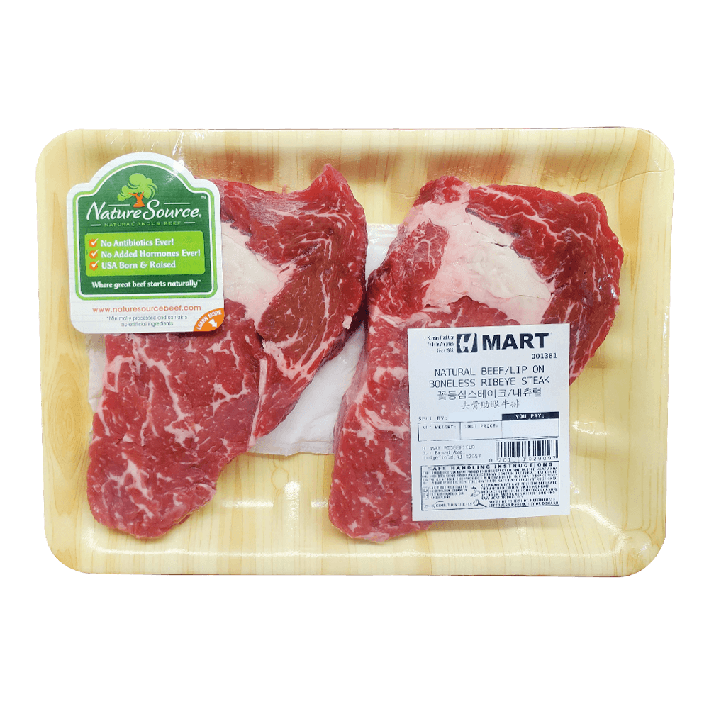 Natural Beef Ribeye Steak 1lb(454g) - H Mart