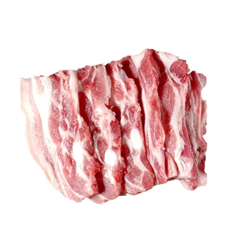 Sliced Pork Rib Belly Skin On 1lb454g H Mart