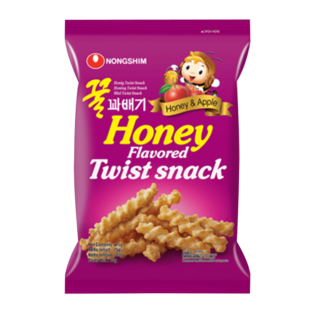 Honey Flavored Twist Snack 2.64oz(75g) - H Mart