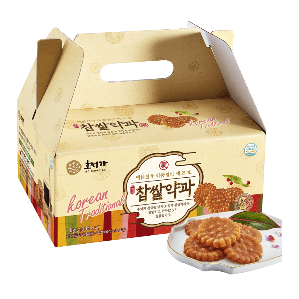 Sweet Rice Yakgwa Korean Traditional Cookie Set 2.2lb(1kg) - H Mart