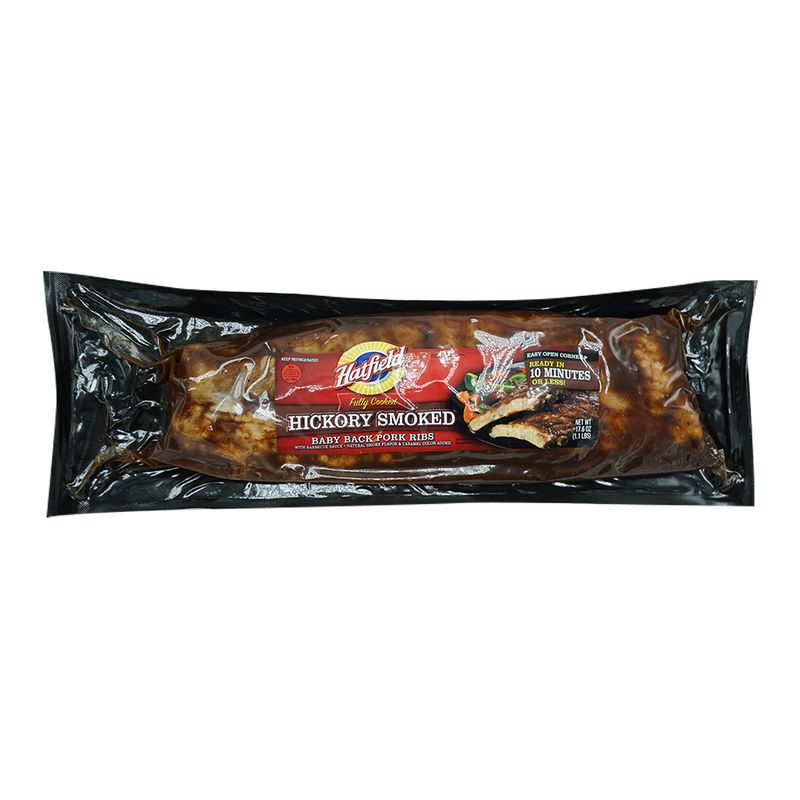 Buy Hatfield Hickory Smoked Baby Back Pork Ribs 1.1lb | HMart - H Mart
