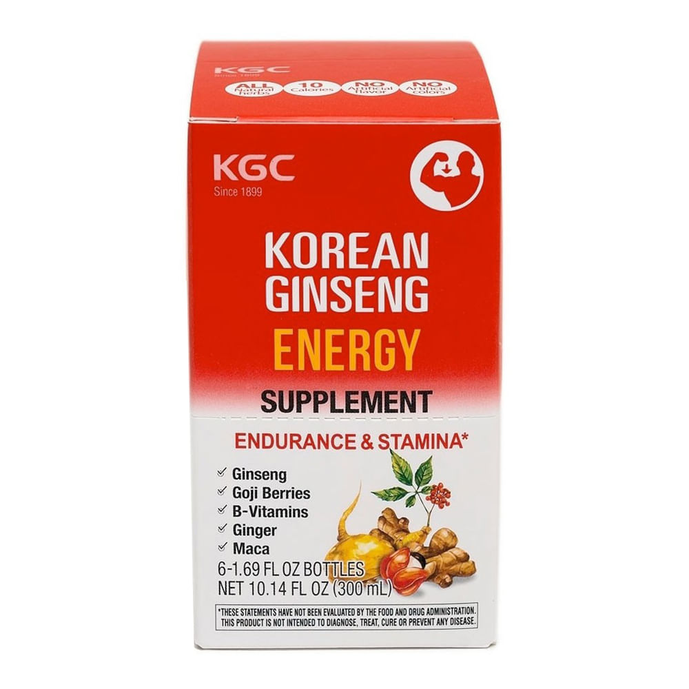 Buy KGC Korean Ginseng Energy Supplement 1.69 fl.oz x 6 Bottles | HMart ...