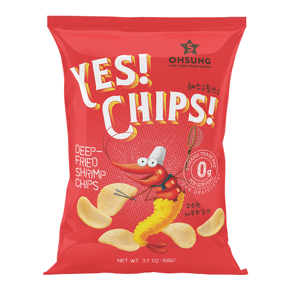 Yes! Chips! Shrimp Chips 3.7oz(105g) - H Mart