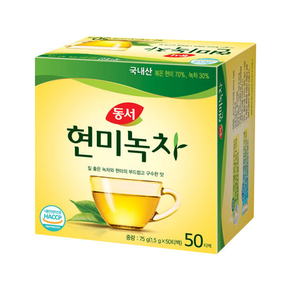 Brown Rice Green Tea 75g(1.5g X 50t) - H Mart