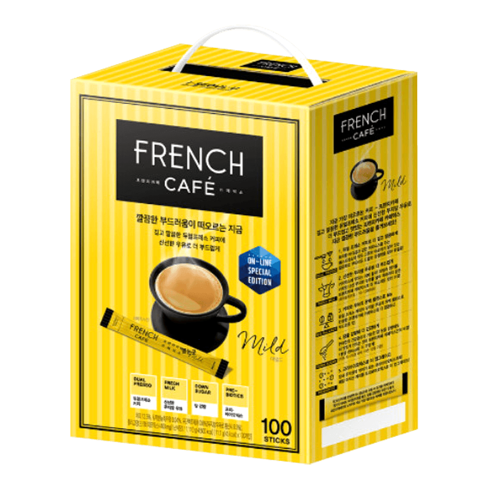 French Cafe Coffee Mix 0.38oz(10.9g) 100 Sticks - H Mart