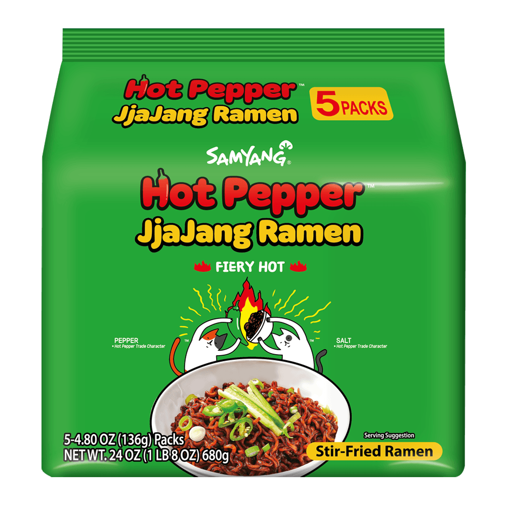 Samyang Hot Pepper Jjajang Ramen 5 Packs 48oz136g