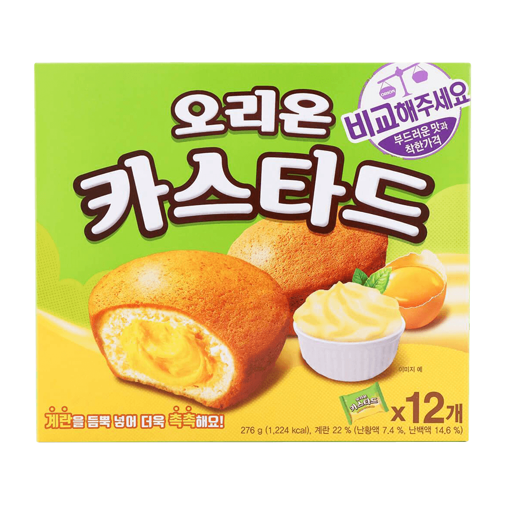 Custard 9.73oz(23g) 12 Packs - H Mart