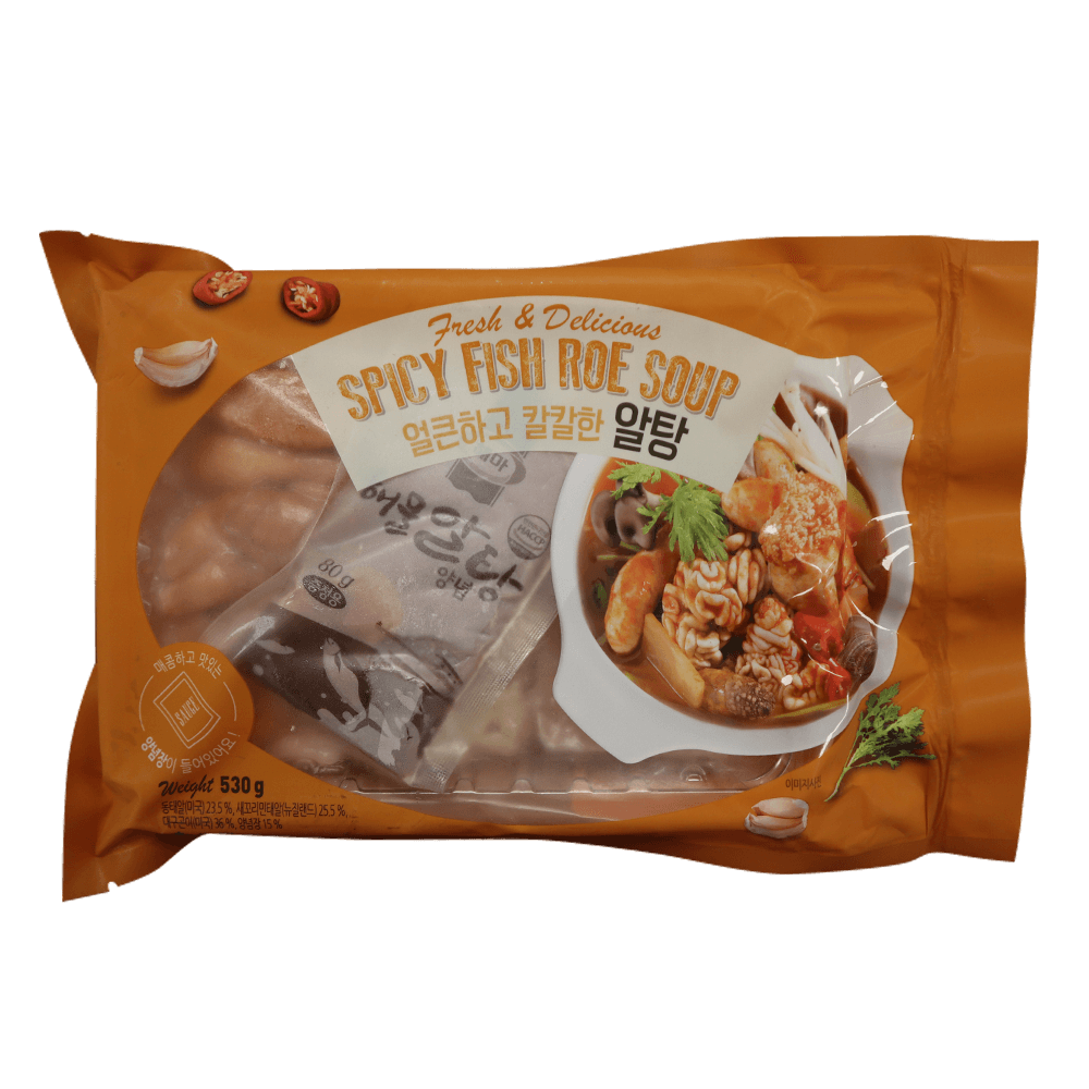 Frozen Spicy Fish Roe Soup 18.7oz(530g) - H Mart