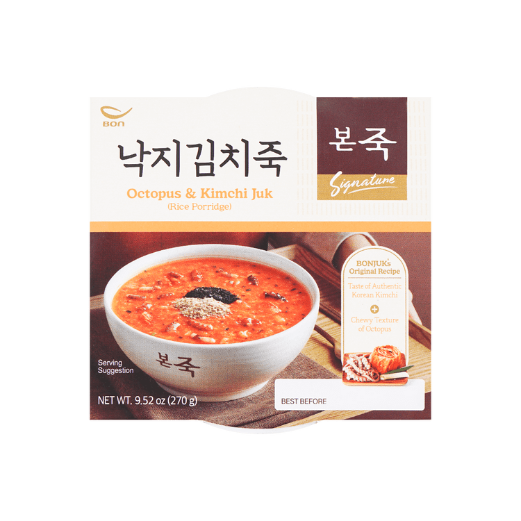 Buy Bonjuk Octopus & Kimchi Porridge Bowl 9.52oz | HMart - H Mart