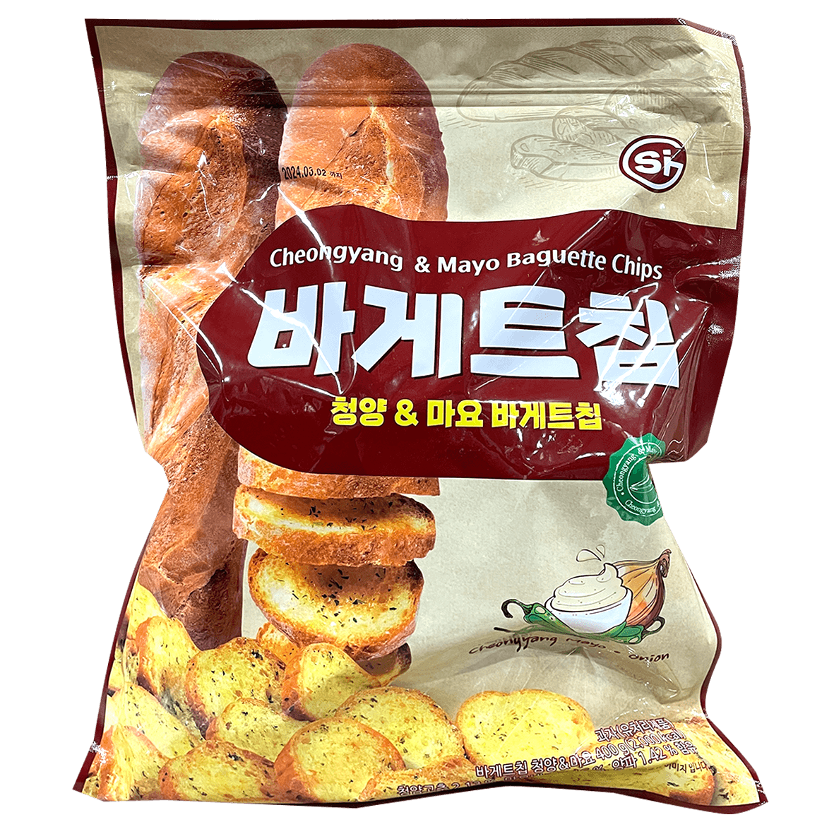 Cheongyang & Mayo Baguette Chips 14.10oz(400g) - H Mart