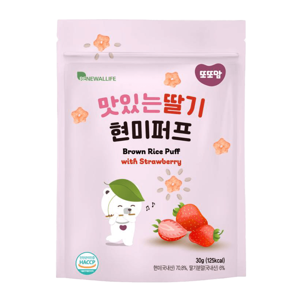 Buy DotMom Strawberry Yogurt Rice Puff 30g | HMart - H Mart
