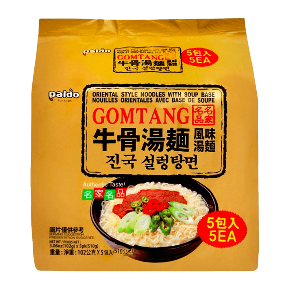Gomtang Ramen 3.59oz(102g) 5 Packs - H Mart