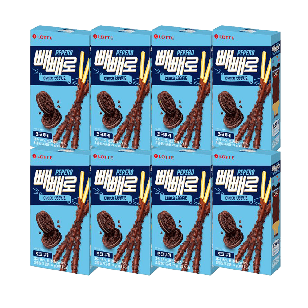 Pepero Choco Cookie Big Pack 1.06oz(32g) 8 Packs - H Mart
