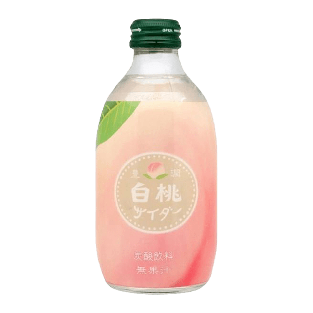 Peach Sparkling Soda 10.58oz(300ml) - H Mart