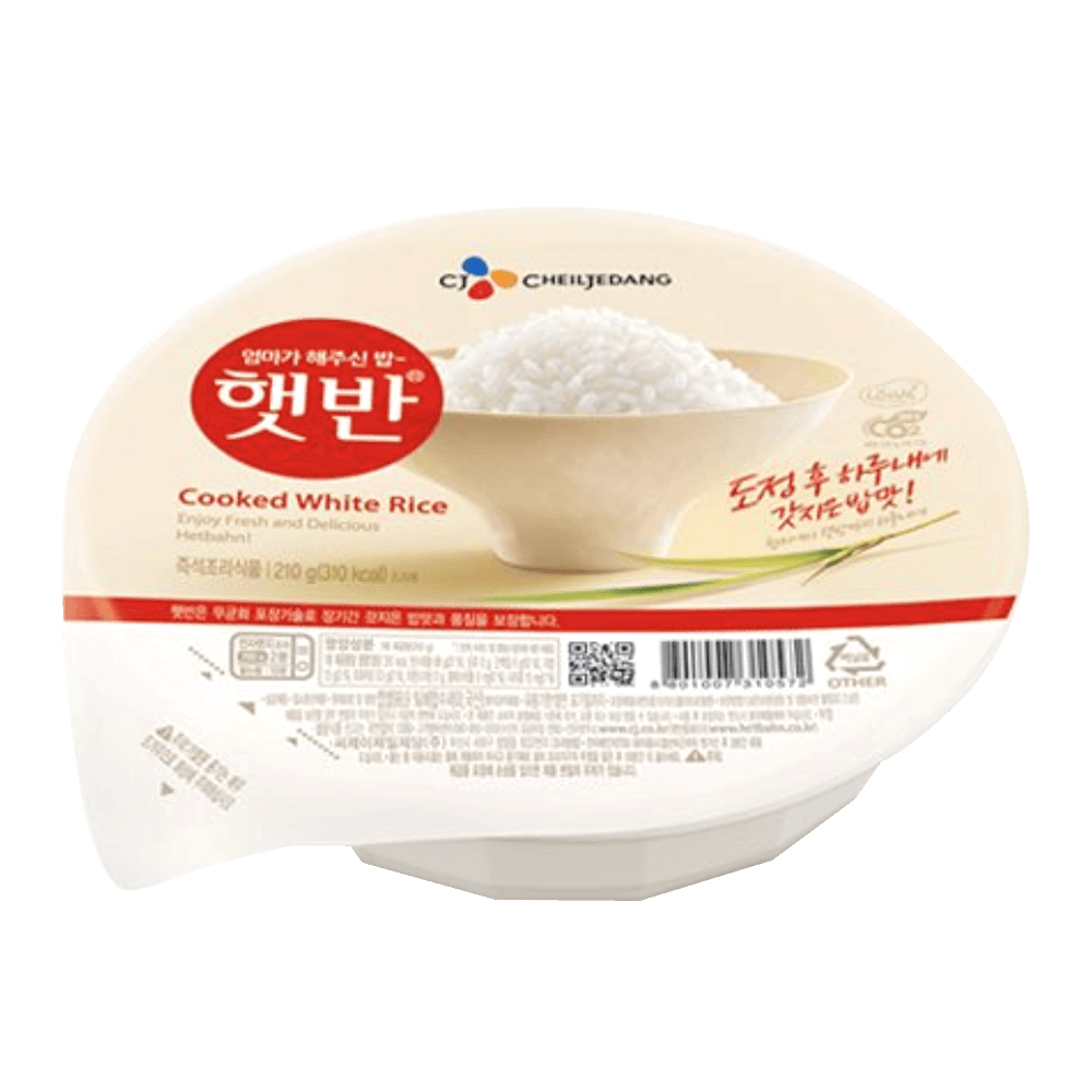 Cooked White Rice Box 7.4oz(210g) 12 Ea - H Mart