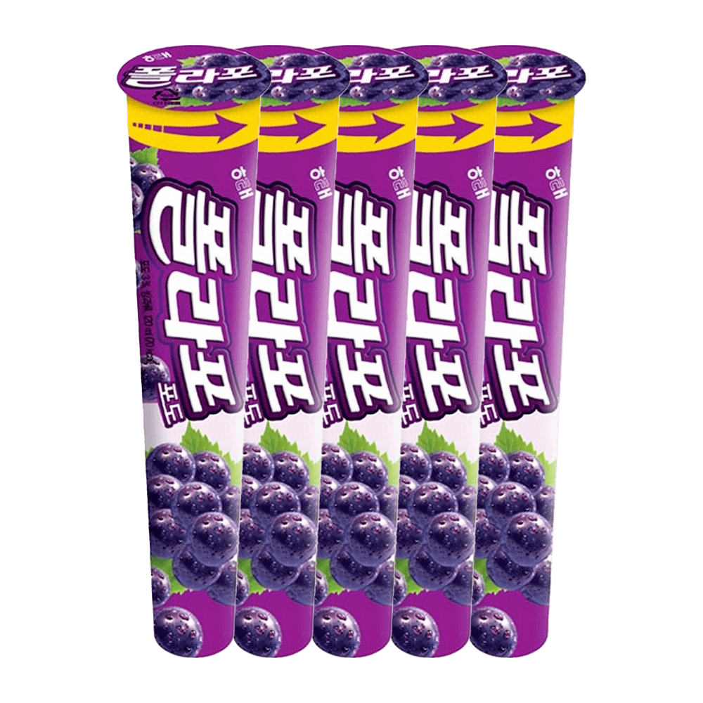 Ice Slush (Plapo/Grape Flavor) 4.06Floz(120ml) 5 Packs - H Mart