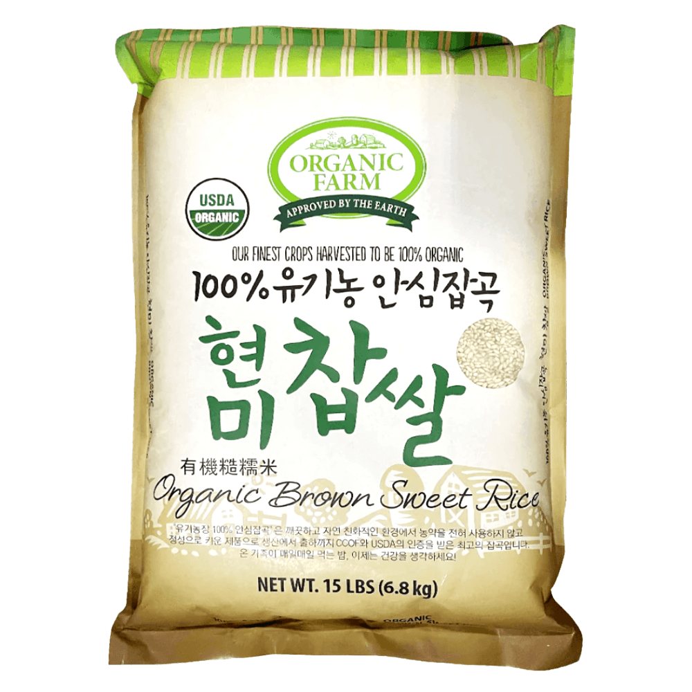 Buy OGF Organic Brown Sweet Rice 15lb | HMart - H Mart