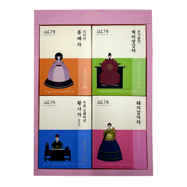 Traditional Korean Tea Set(Cinnamon Ginger, Wild Pear, Jerusalem ...