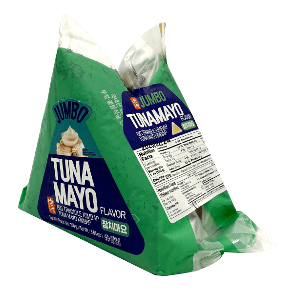 Jumbo Tuna Mayo Flavor Big Triangle Kimbap 5.64 Oz (160g) X 2 Ea - H Mart