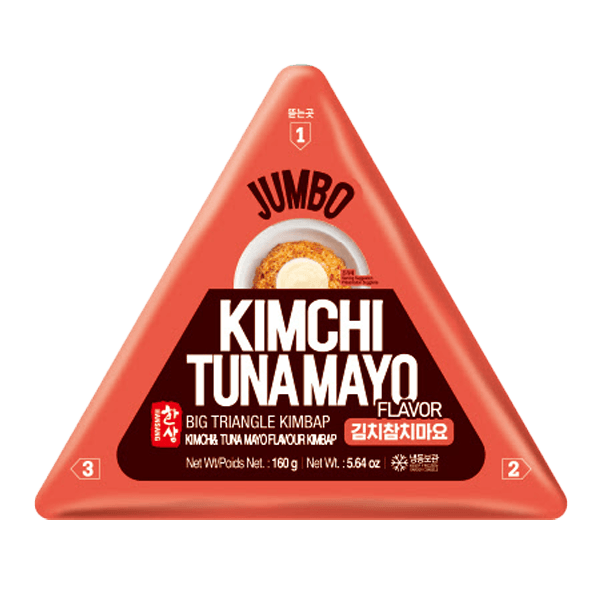 Jumbo Kimchi Tuna Mayo Flavor Big Triangle Kimbap 5.64 Oz (160g) X 2 Ea ...