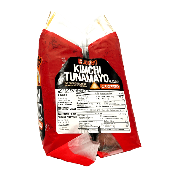 Jumbo Kimchi Tuna Mayo Flavor Big Triangle Kimbap 5.64 Oz (160g) X 2 Ea ...
