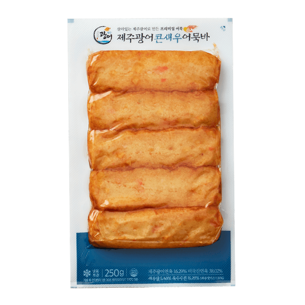 Jeju Flounder Fish-Cake Bar With Corn & Shrimp 8.81 Oz (250g) - H Mart