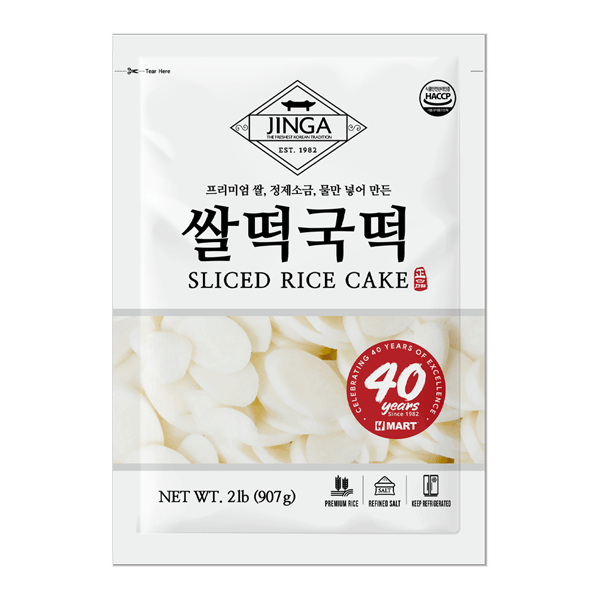 SLICED RICE CAKE 2LB(907G) - H Mart