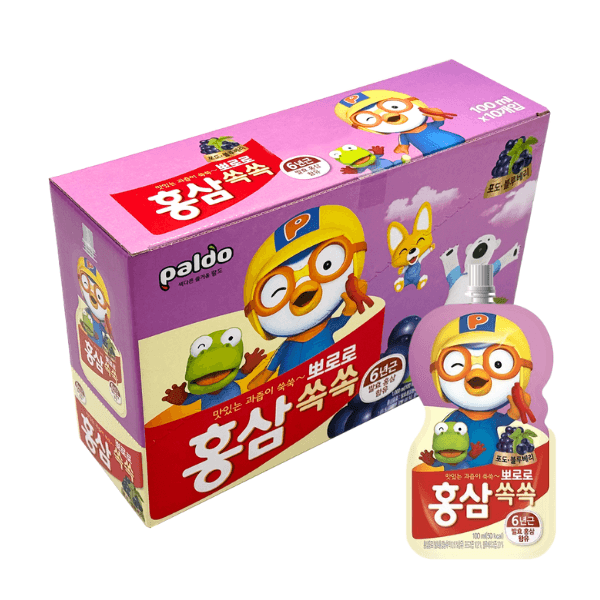 Buy Paldo Pororo Ginseng Grape 3.38fl oz | HMart - H Mart