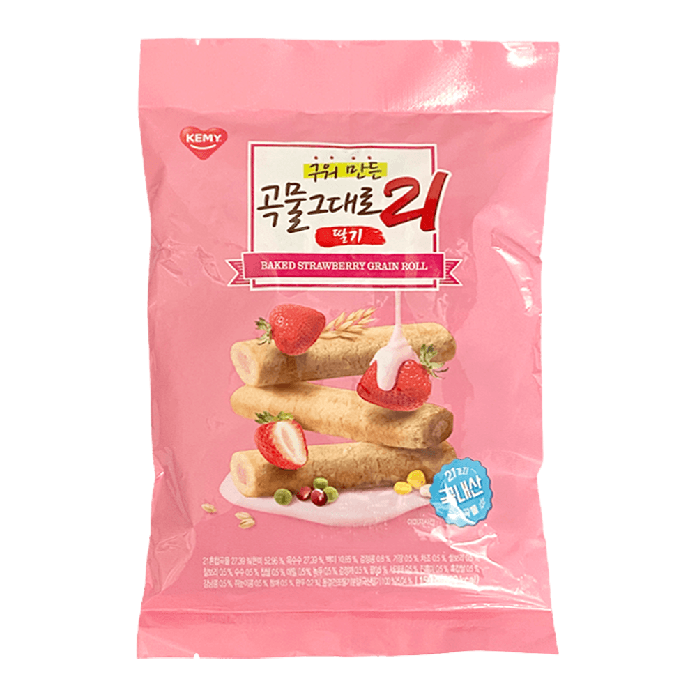 Buy Crispy Roll 21 Grain Rice Cracker Strawberry 6.35oz | HMart - H Mart